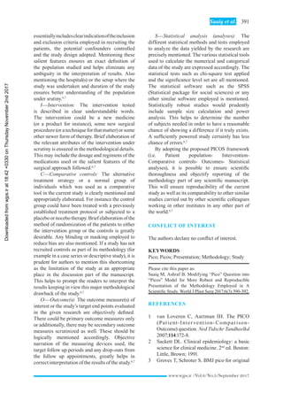 Picos model in research | PDF