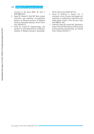 Picos model in research | PDF