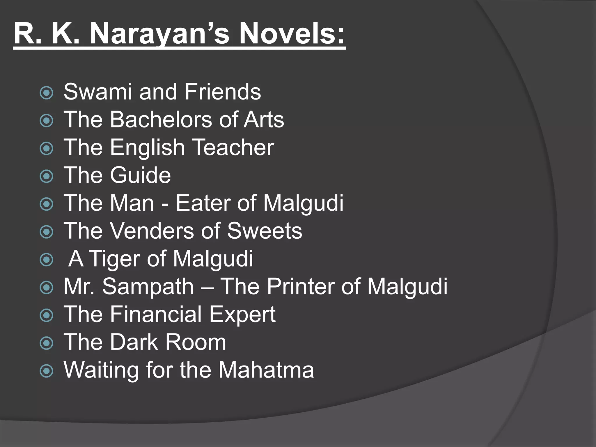 R. K. Narayan | PPTX