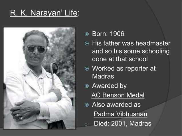 R. K. Narayan | PPTX