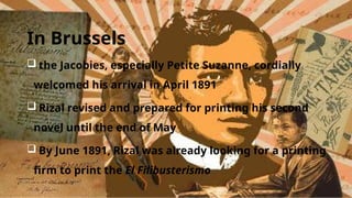 Jose Rizal's European Journey: Biarritz, Paris, and Brussels in 1891 | PPTX