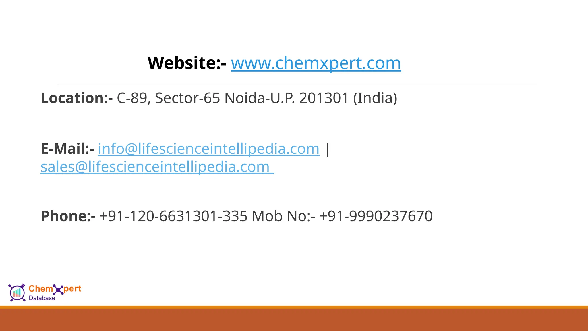 Unlocking Insights with Top Pharmaceutical Data | Chemxpert Database | PPT