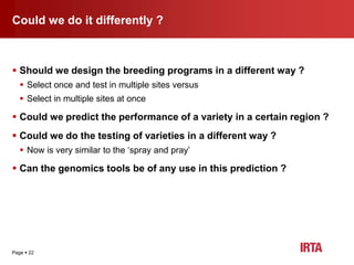 30 why varieties fail-j. bonany | PPT