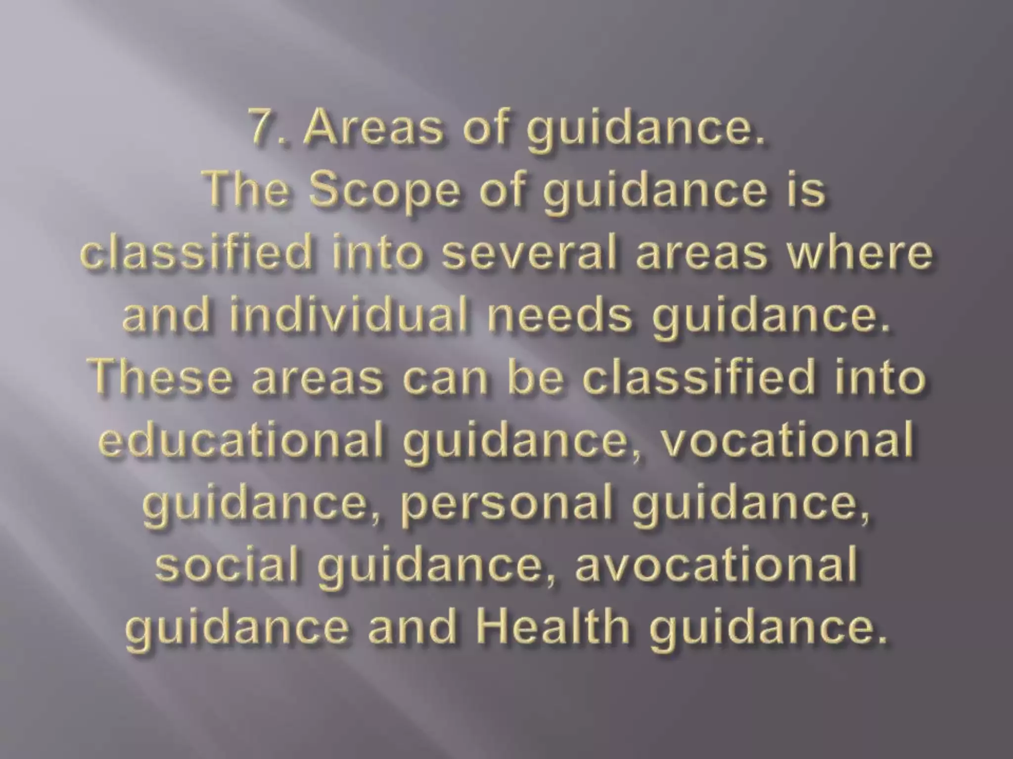 Functions & Scope of Guidance | PPTX