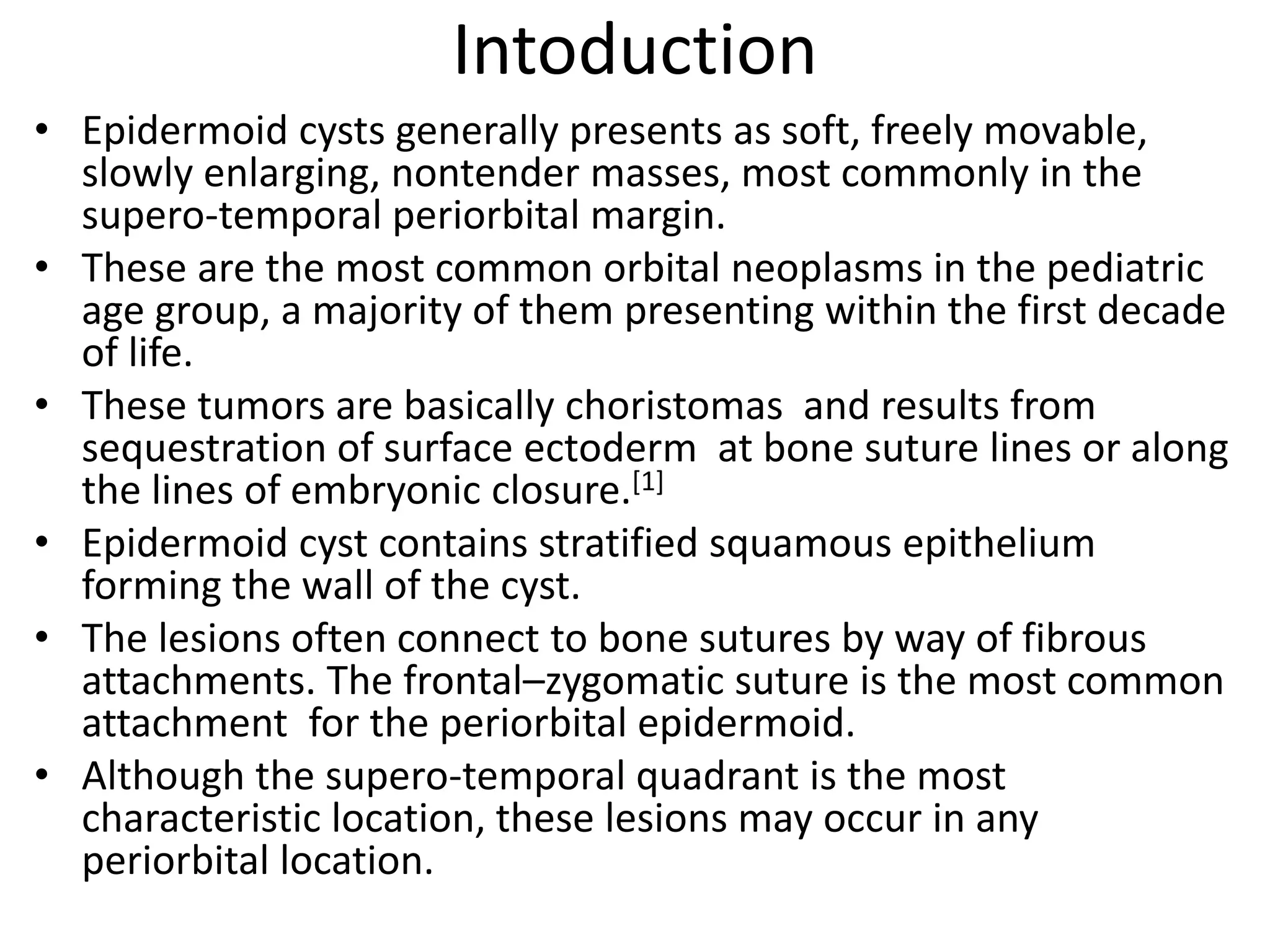 Epidermoid Cyst | PPTX