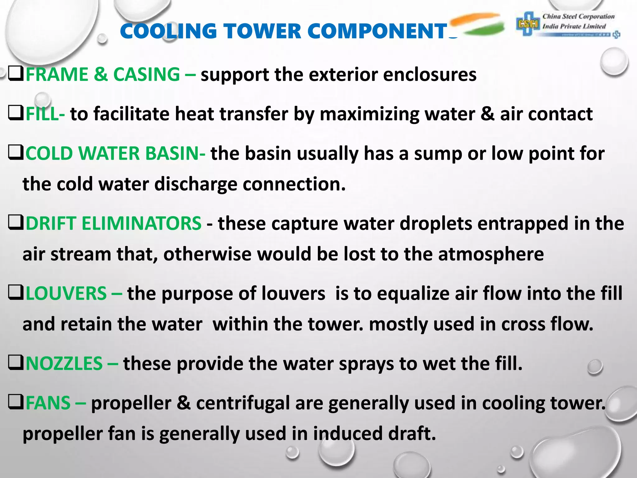 Cooling Tower & cooling water treatment | PPTX
