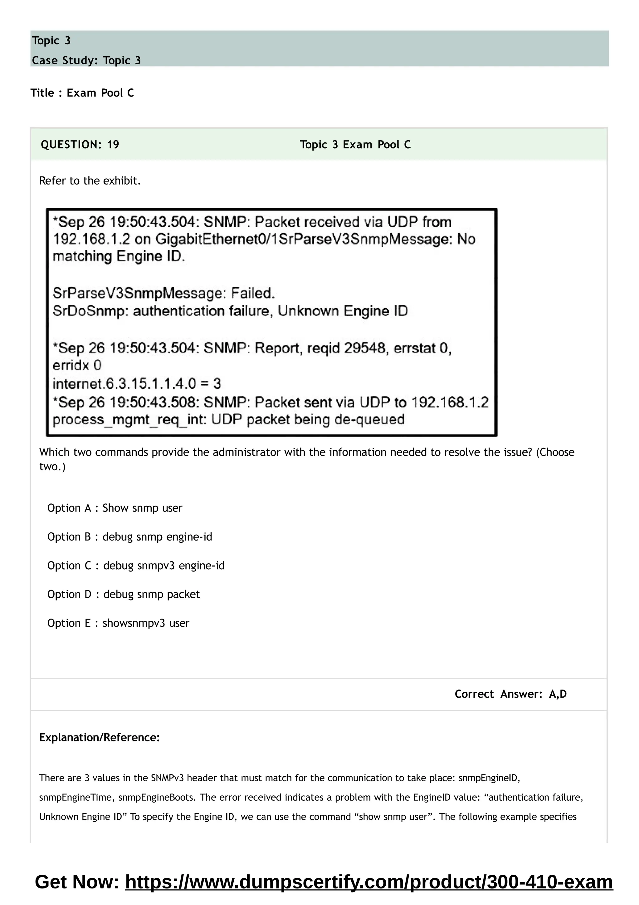 Cisco 300-410 exam questions and answers | PPTX