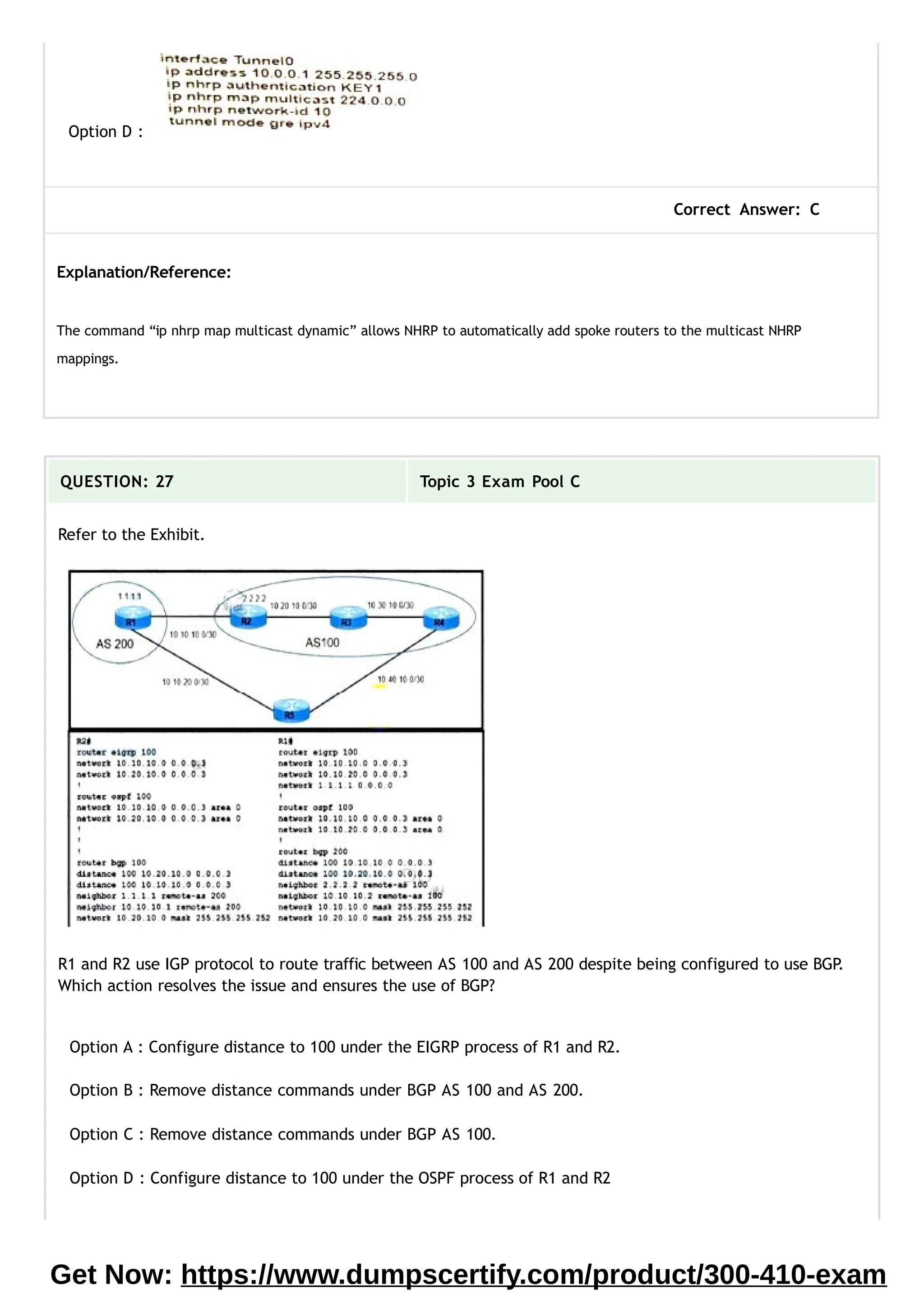 Cisco 300-410 exam questions and answers | PPTX | Computer Networking | Computing