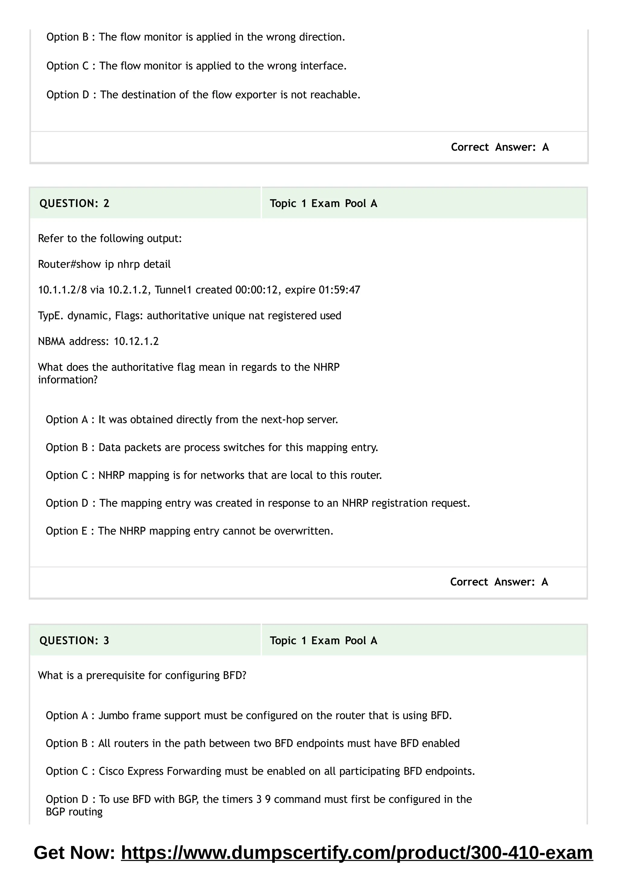 Cisco 300-410 exam questions and answers | PPTX