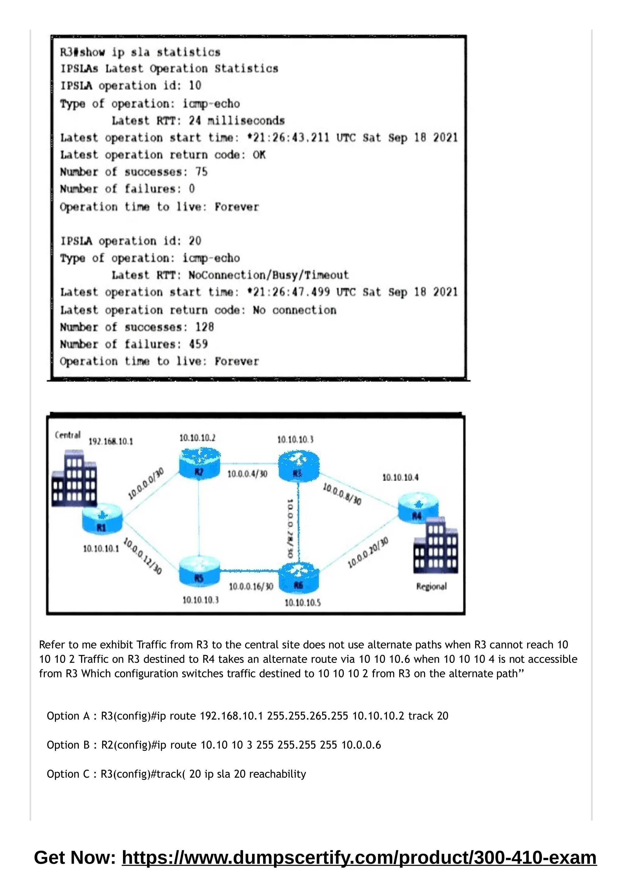 Cisco 300-410 exam questions and answers | PPTX | Computer Networking | Computing