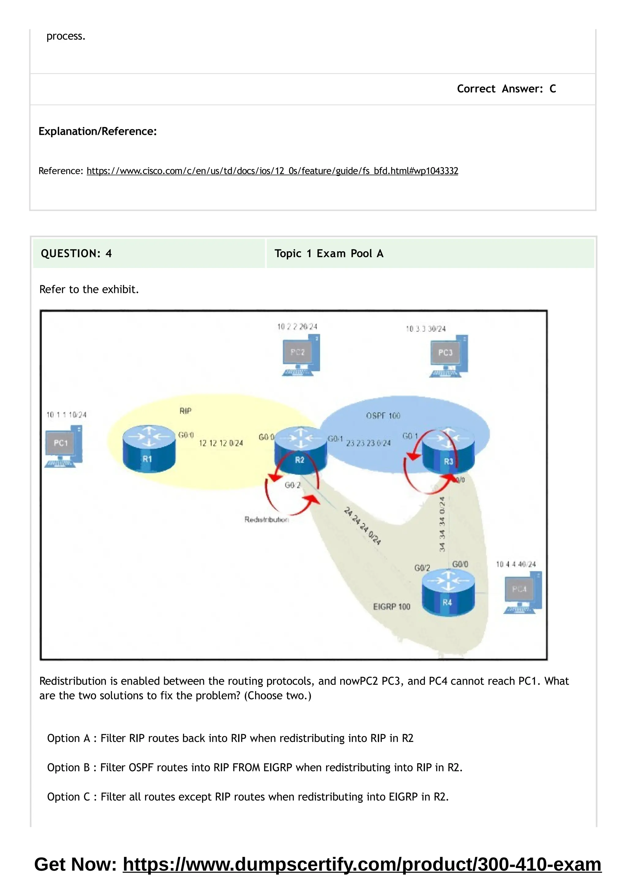 Cisco 300-410 exam questions and answers | PPTX