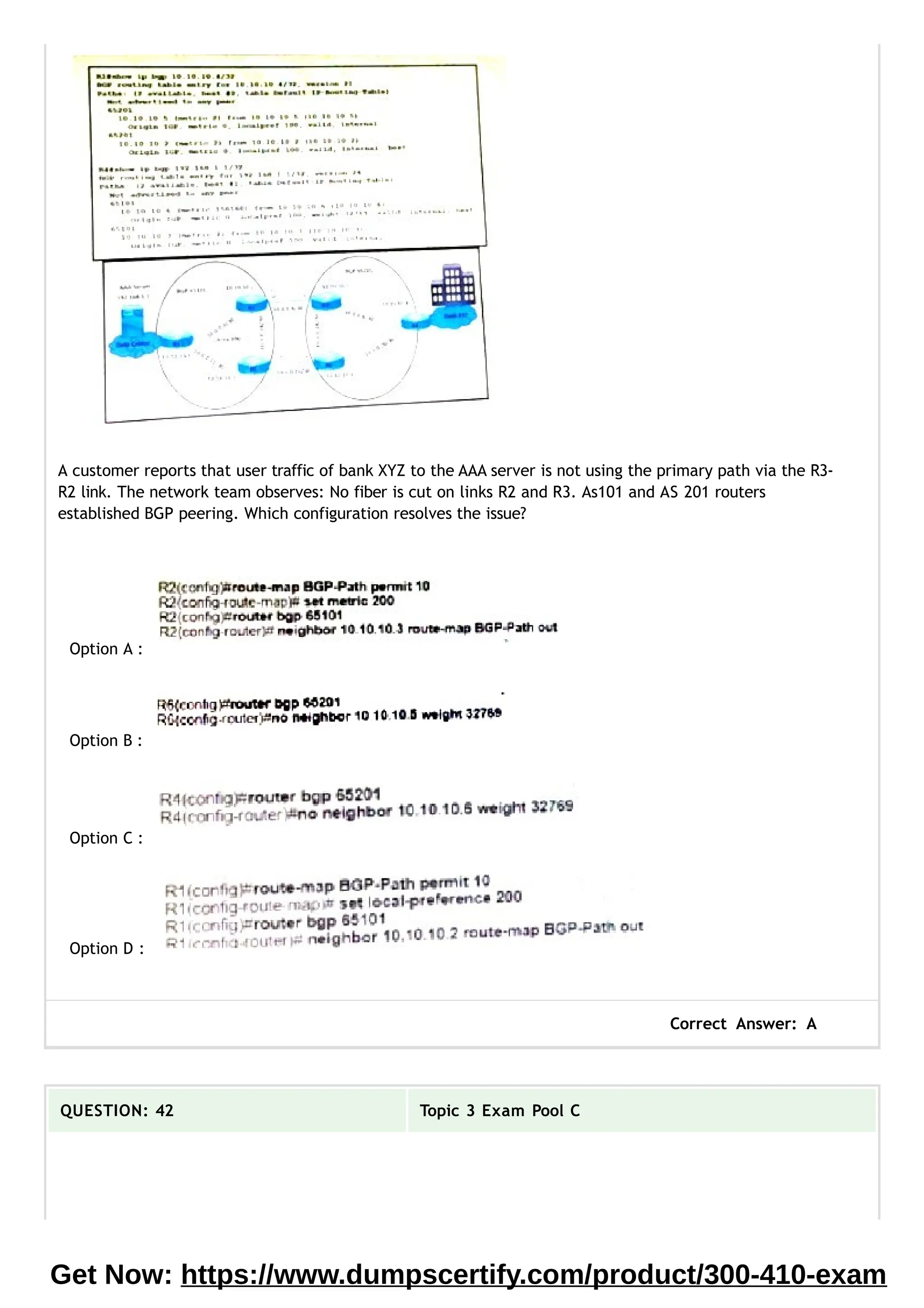 Cisco 300-410 exam questions and answers | PPTX