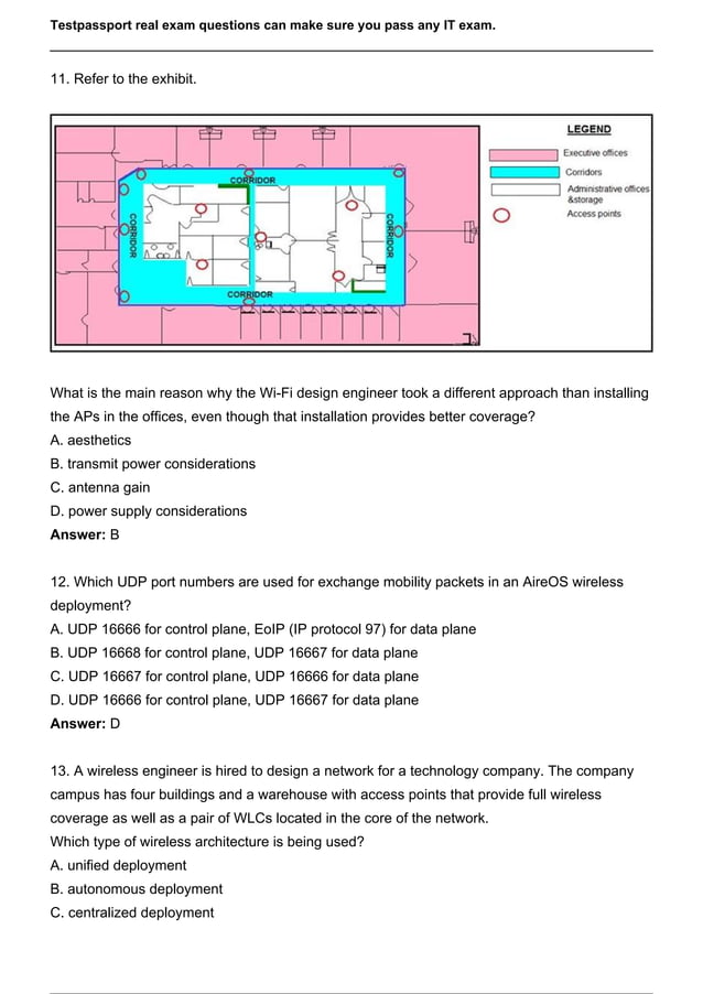 CCNP Enterprise 300-425 ENWLSD Questions and Answers | PDF | Computer Networking | Computing
