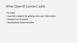 OAuth and Open-id | PPTX