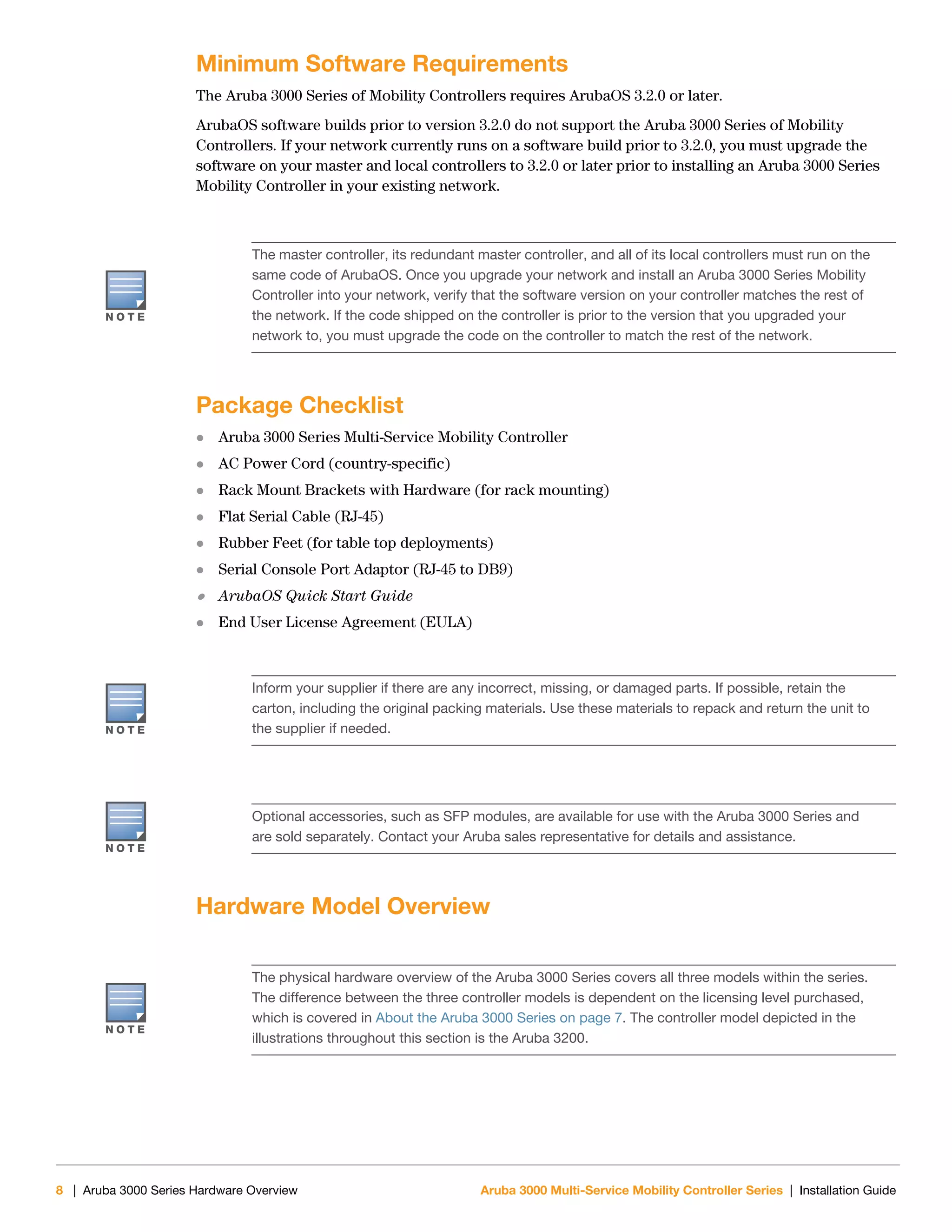 Aruba 3000 Series Hardware and Installation Guide | PDF