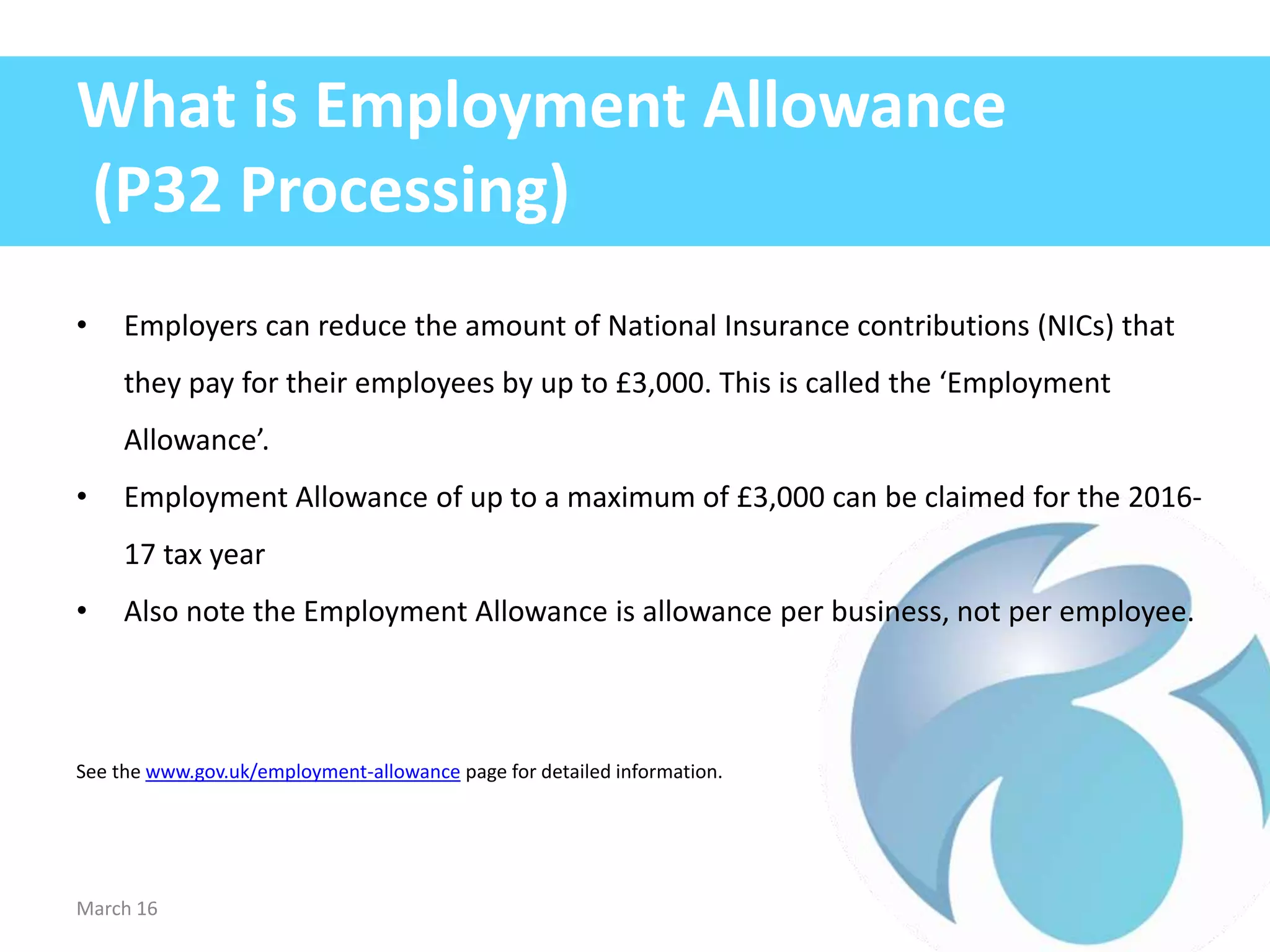 Employment allowance explained | PPT