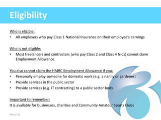 Employment allowance explained | PPT