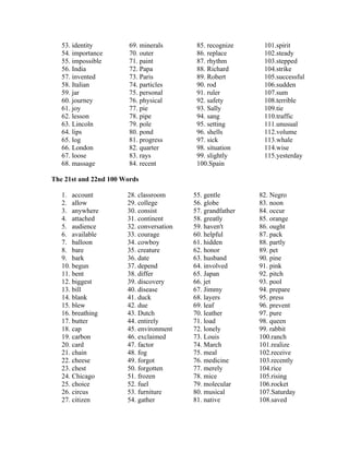 3000 most commonly used words in the english language | DOC