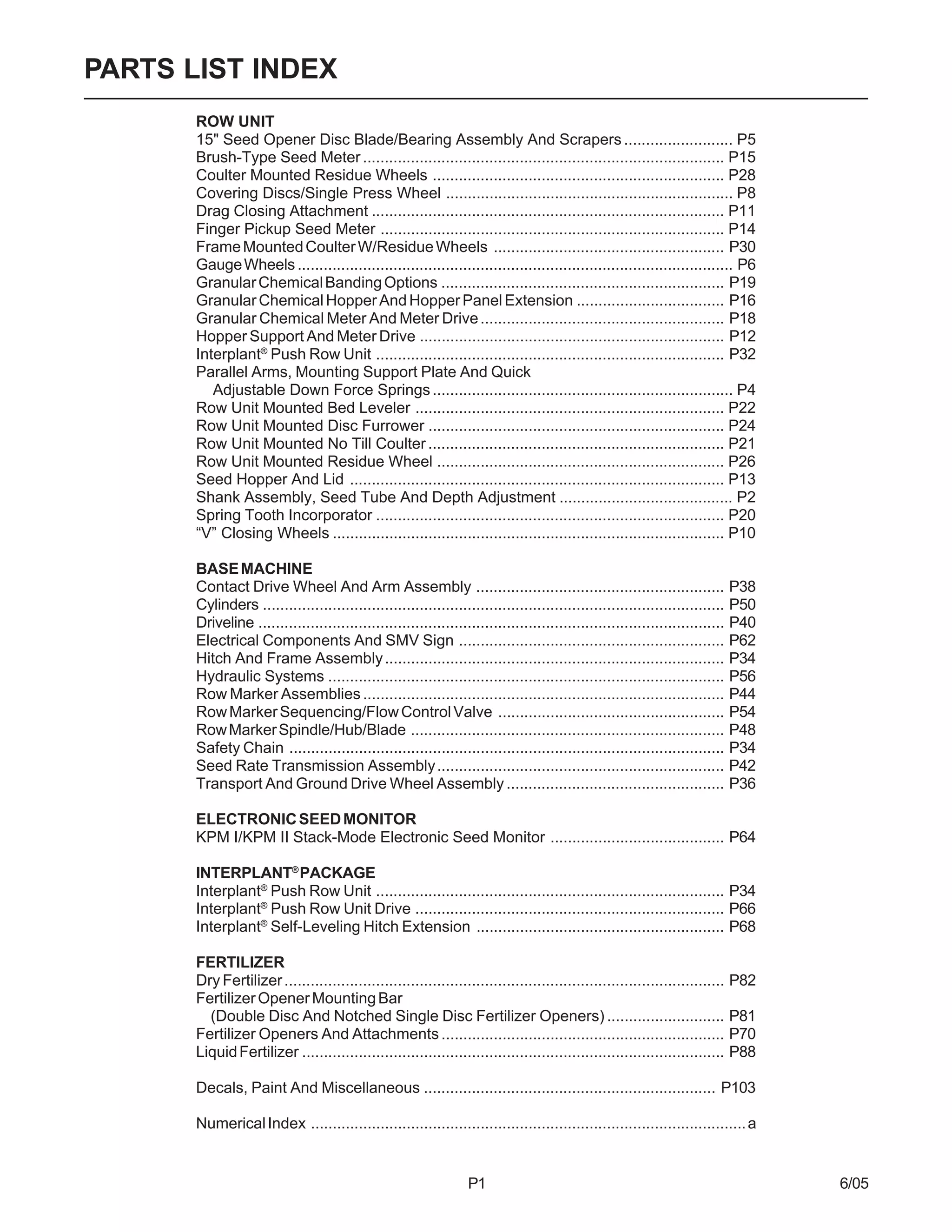 Kinze 3000 parts catalog | PDF