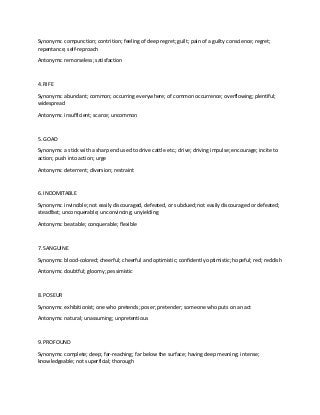 3000 Sat Words | PDF