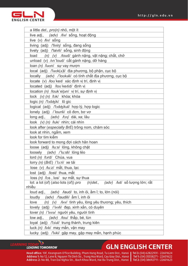 3000 tu phien am va giai nghia[gln.edu.vn] | PDF