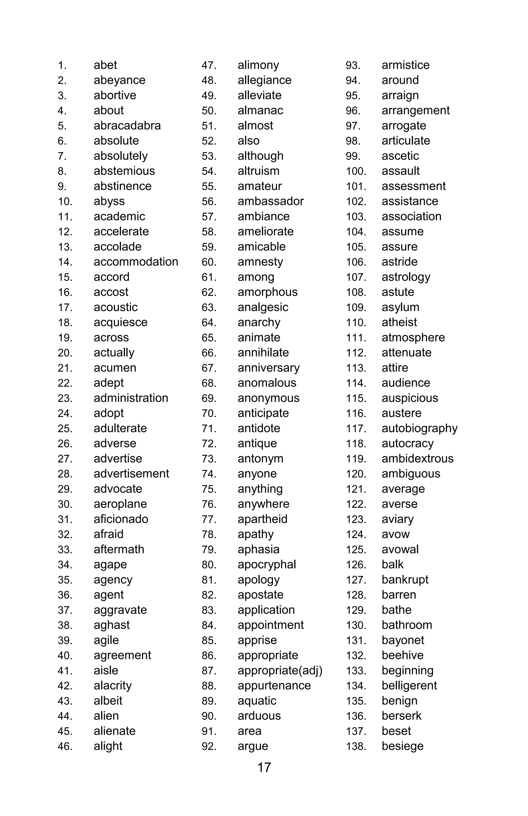3000 words for pronounciation | DOC