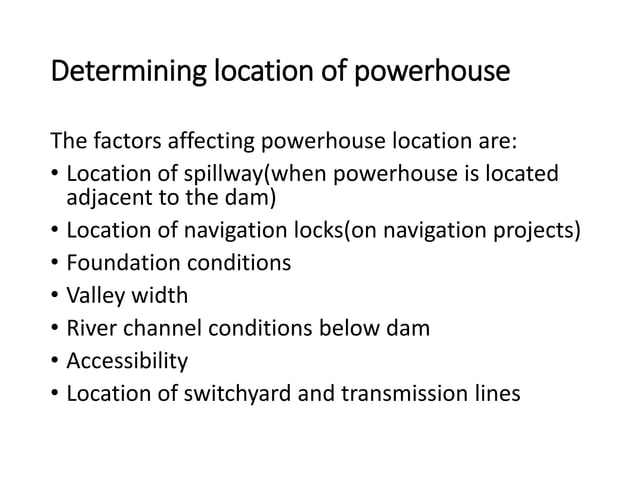 300118 chapter 9 powerhouse planning | PDF | Civil Engineering Industry ...
