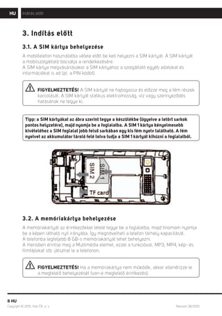 Gombos telefon Element P020 | PDF