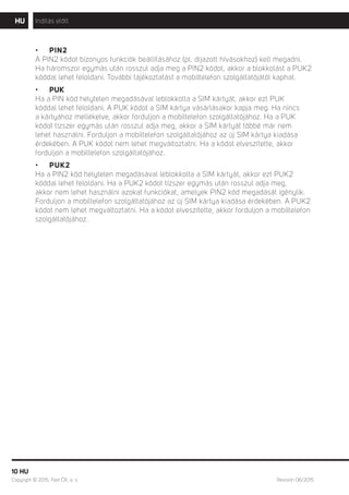 Gombos telefon Element P020 | PDF