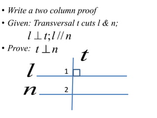3002 a more with parrallel lines and anglesupdated 10 22-13 | PPT