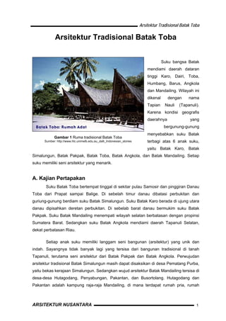 30043338 arsitektur-tradisional-batak-toba | PDF