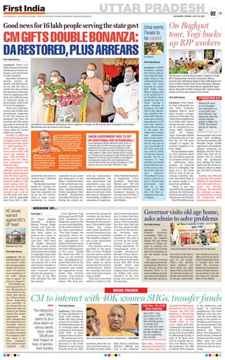 30072021 first india lucknow | PDF
