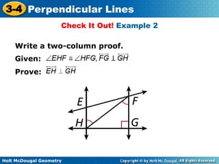 3008 perpendicular lines an theoremsno quiz | PPT