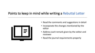 How To Write A Rebuttal Letter To The Peer Reviewers Of Your Manuscript