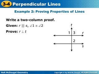 3009 perpendicular lines an theoremsno quiz | PPTX