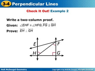 3009 perpendicular lines an theoremsno quiz | PPTX