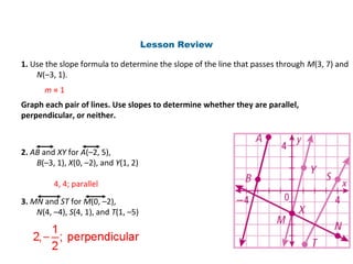3009 review of slopes and lines | PPT