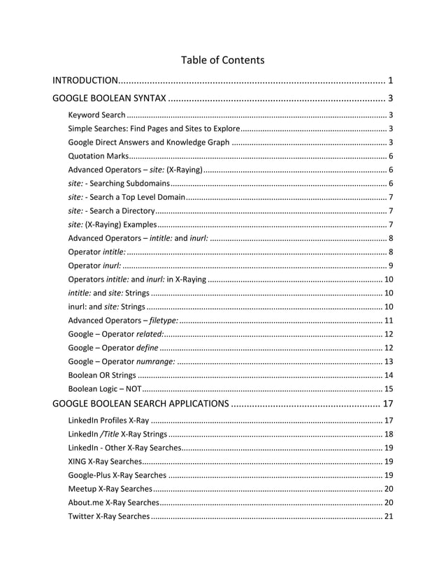 300 Best Boolean Strings Table Of Contents Pdf