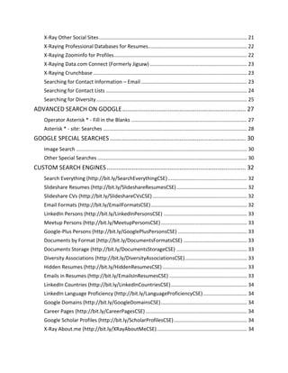 300 best boolean strings - table of contents | PDF | Search | Internet