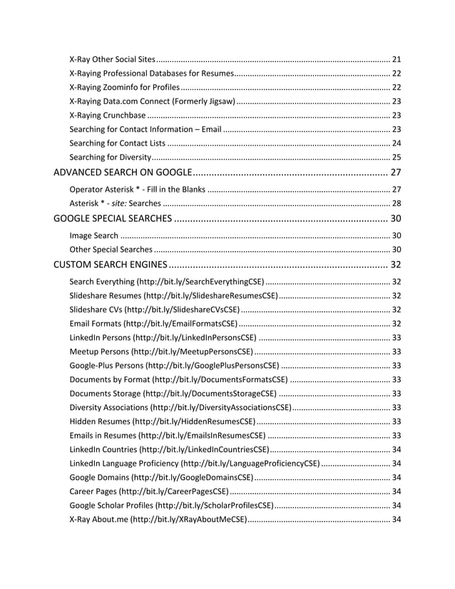 300 best boolean strings - table of contents | PDF | Search | Internet
