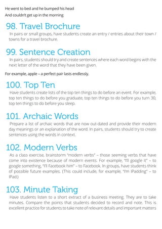 300 Fantastic 5 Minute Activities | PDF