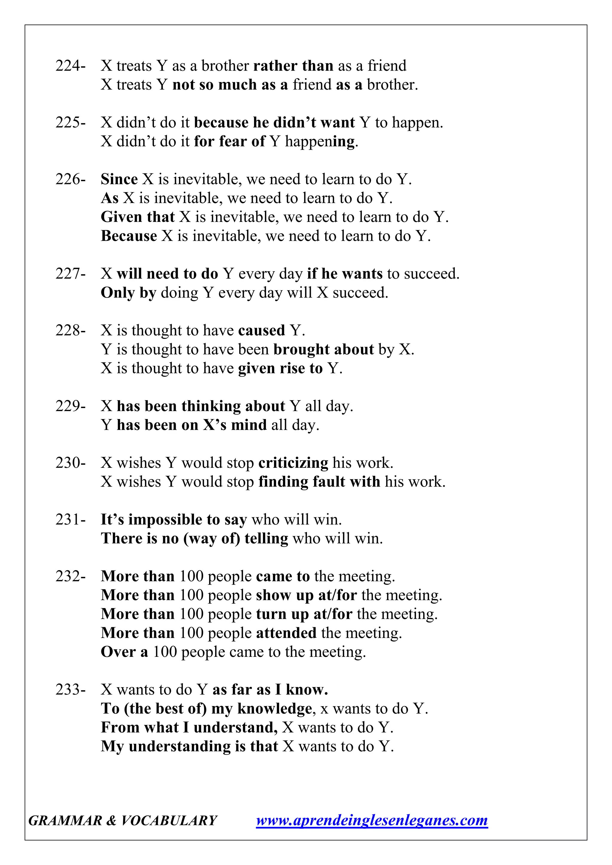 300 most common transformations kwt (b2-c1)-- | PDF