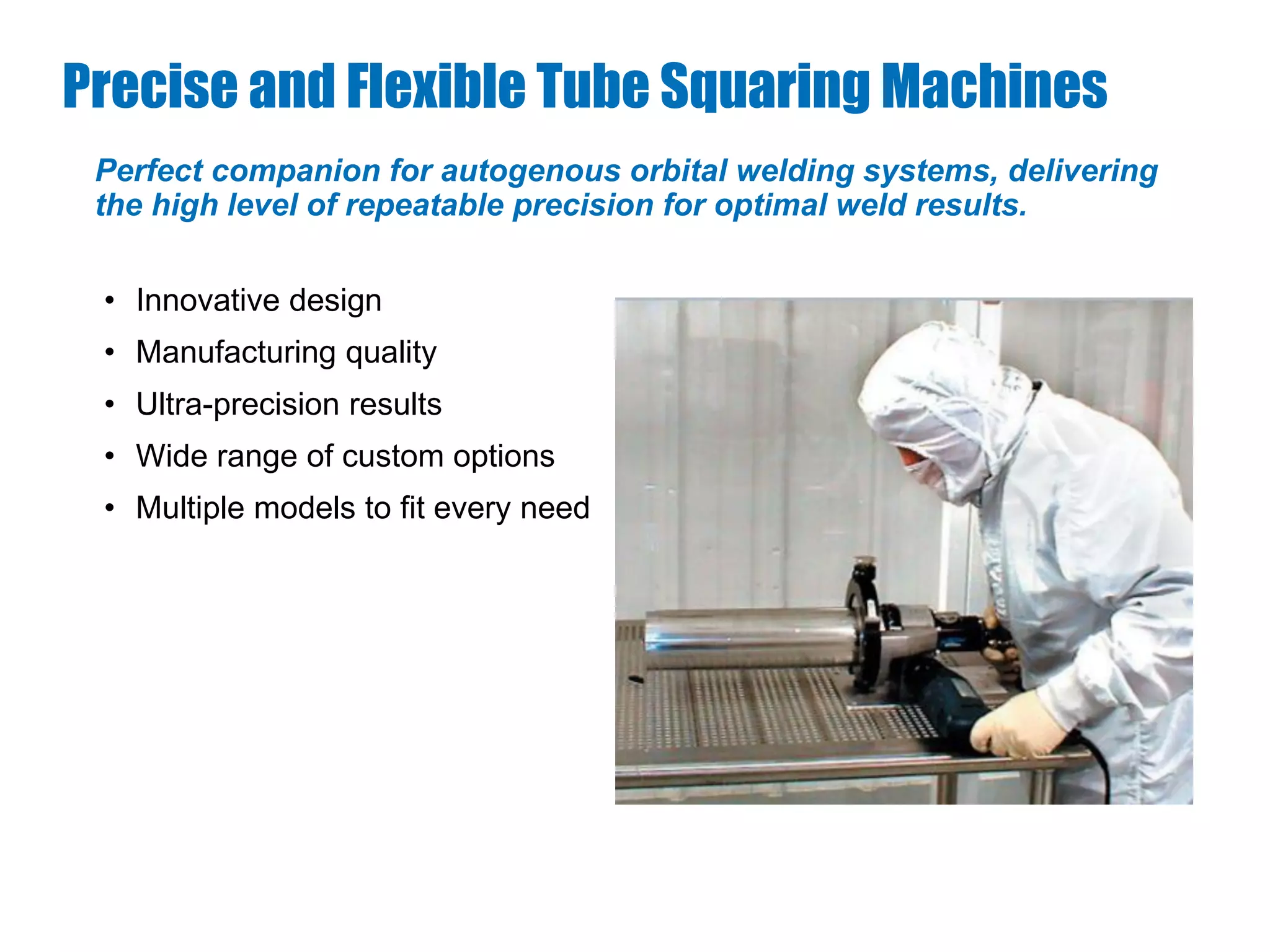 TriTool 300 Series Tube Squaring Machines | PPT