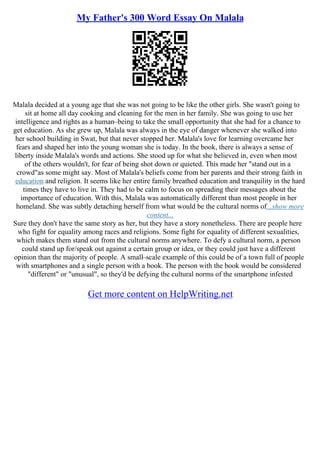 300 Word Essay Example | PDF