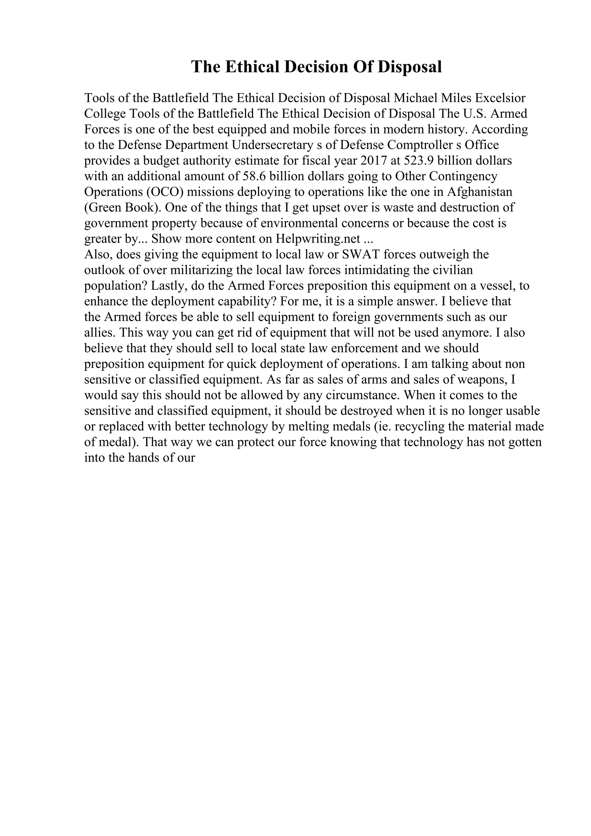 300 Word Essay Example | PDF