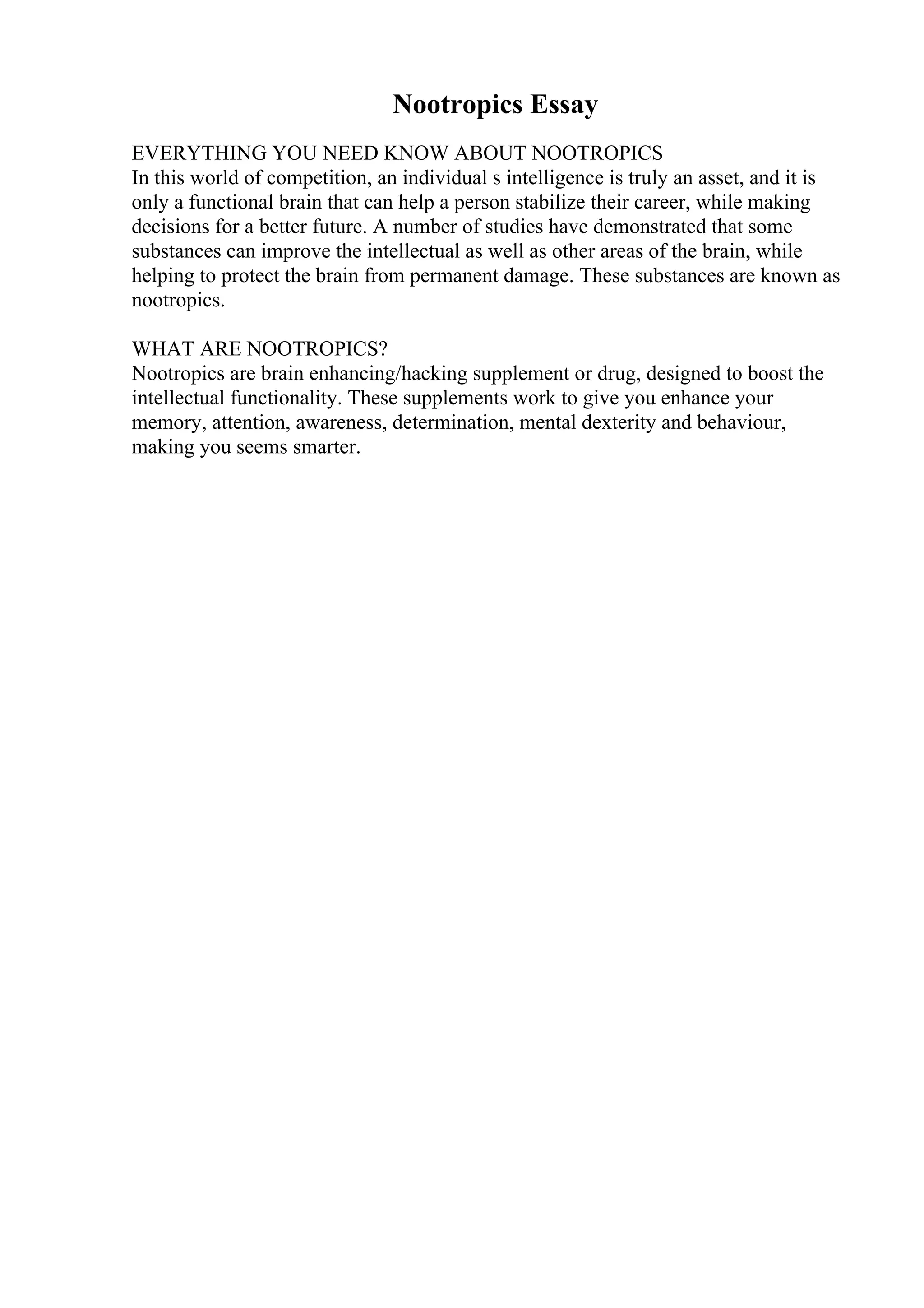 300 Word Essay Example | PDF