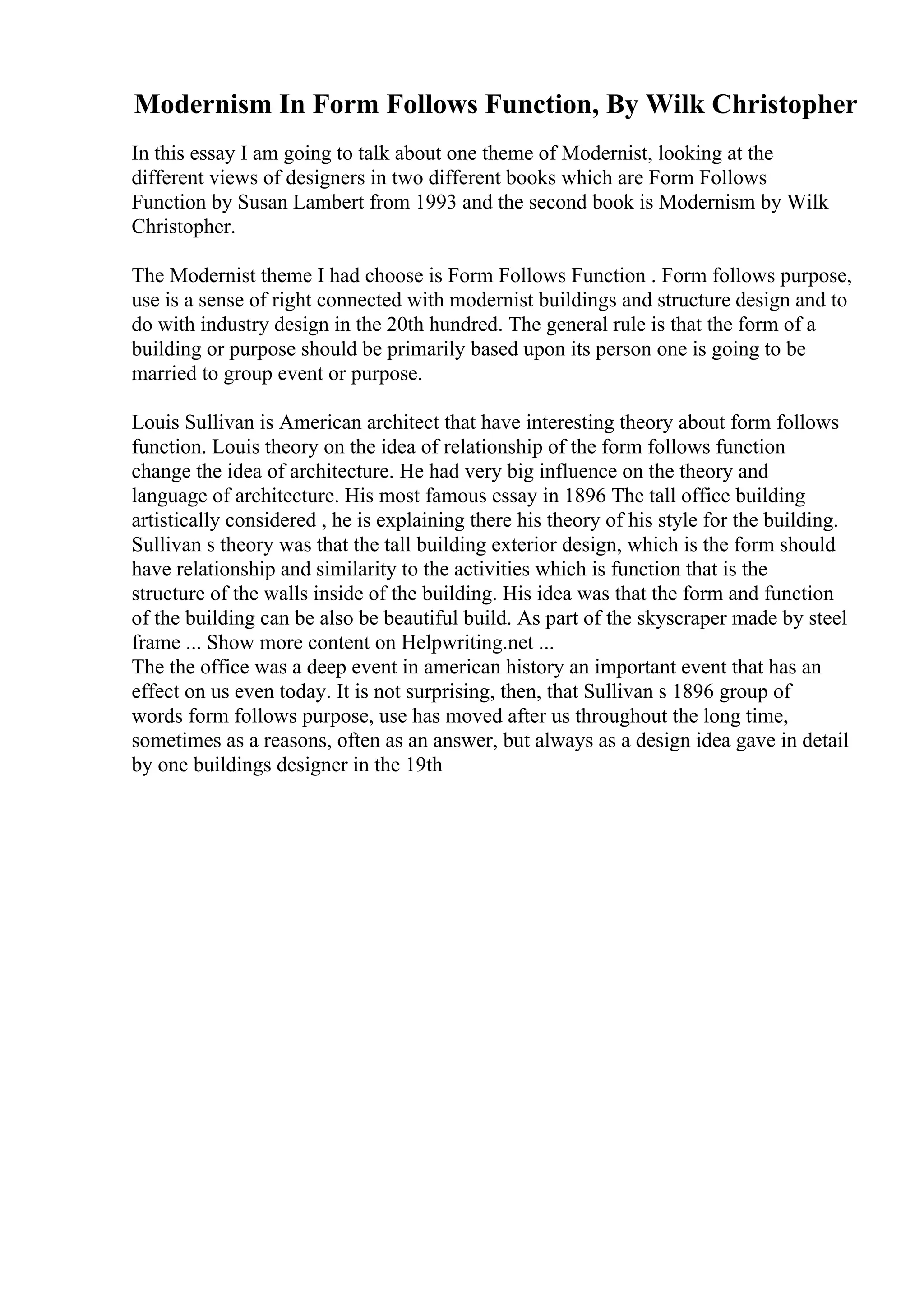 300 Word Essay Example | PDF