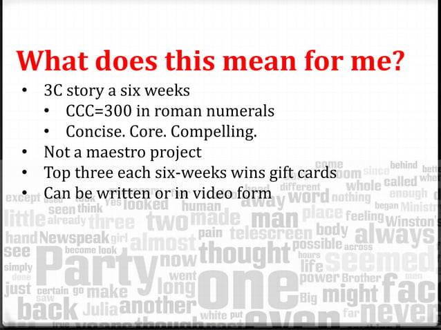 300 word stories | PPT