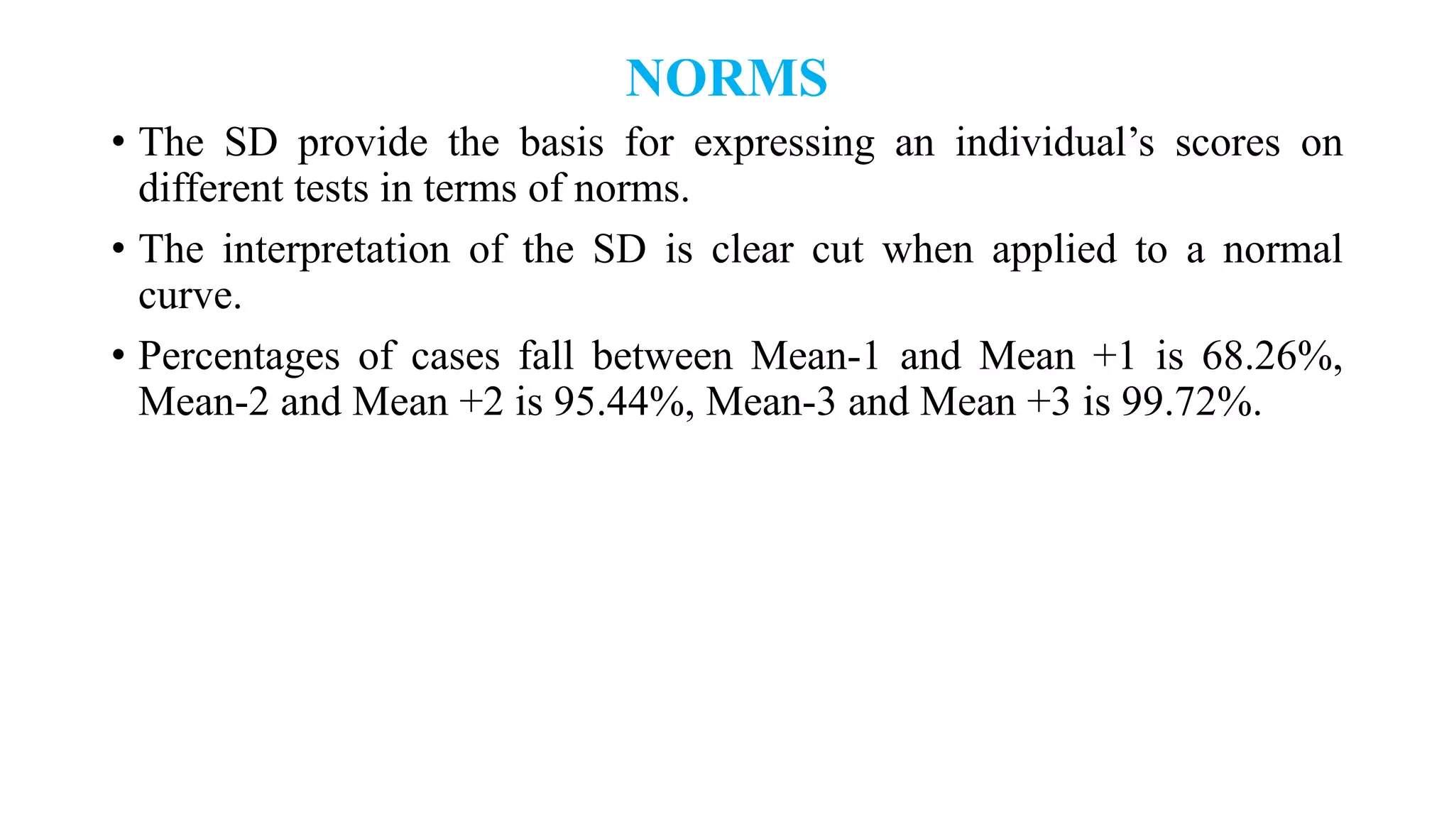Norms and the Meaning of Test Scores | PPTX