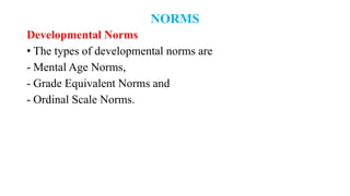 Norms and the Meaning of Test Scores | PPTX